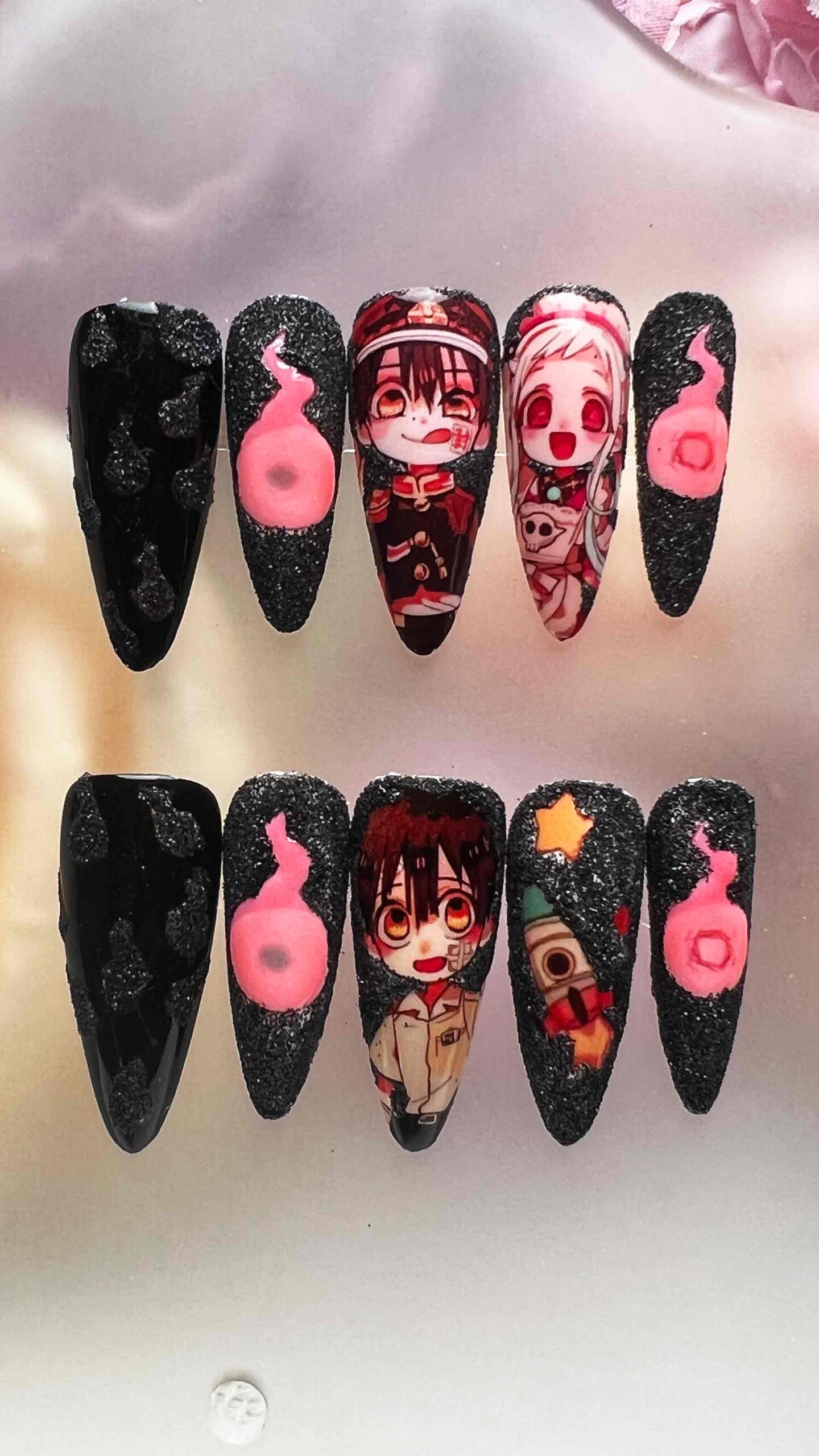 Hanako-kun Nene with 4 Glowing Orbs | Froni Nail