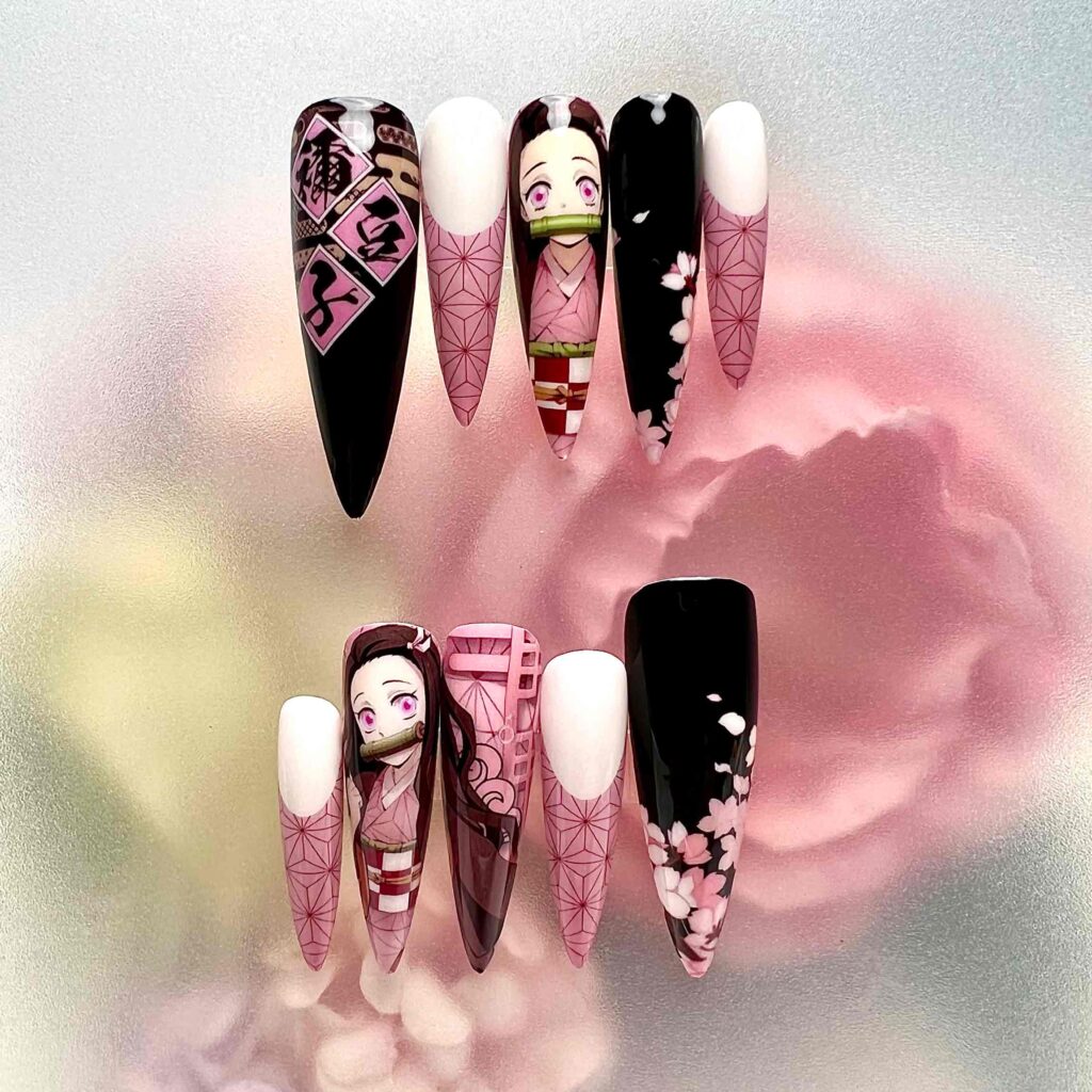 Nezuko Demonic Beauty | Froni Nail