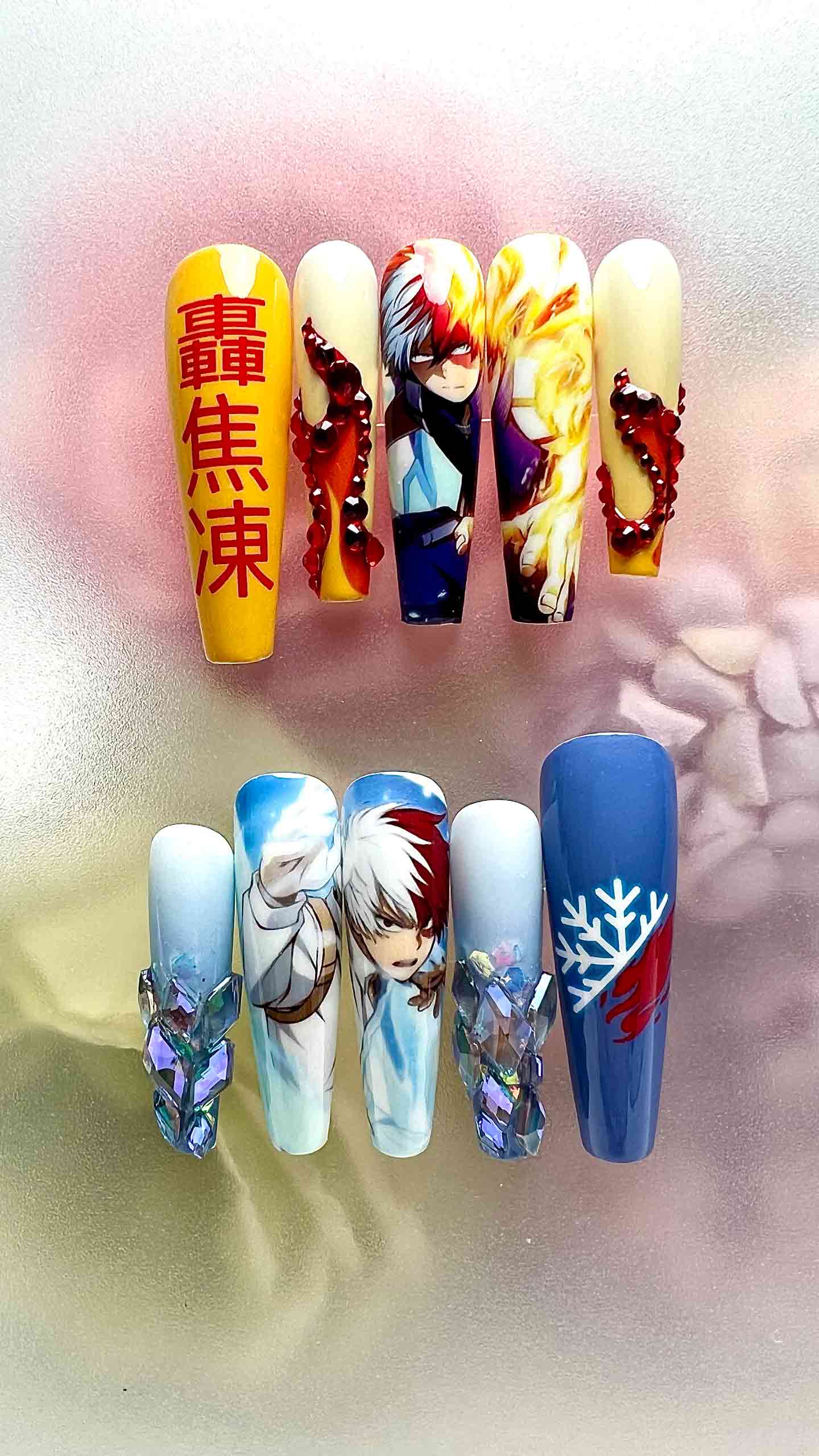 Shoto Flame and Ice | Froni Nail
