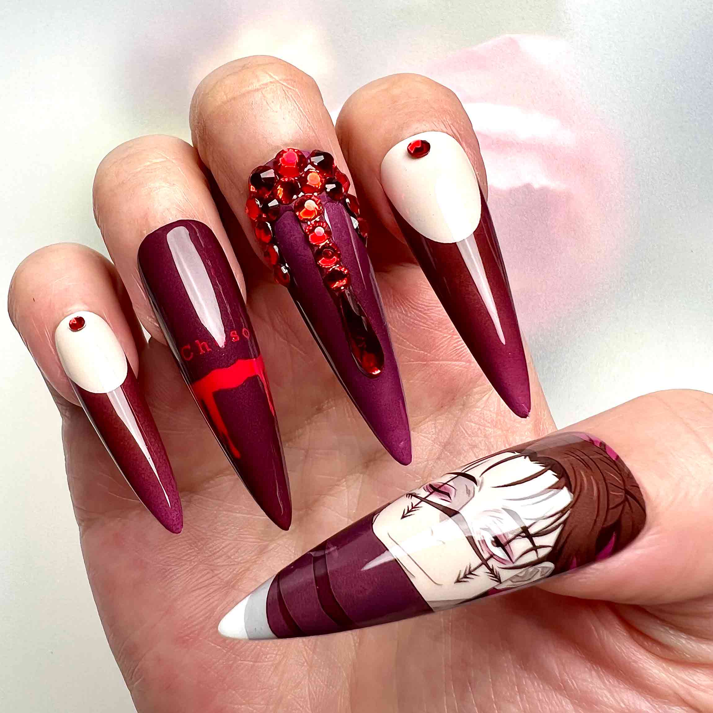 Choso Flowing Red | Froni Nail
