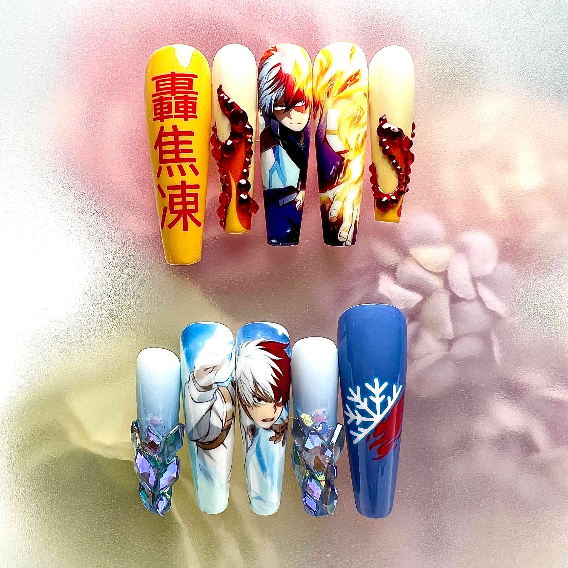 Shoto Flame and Ice | Froni Nail