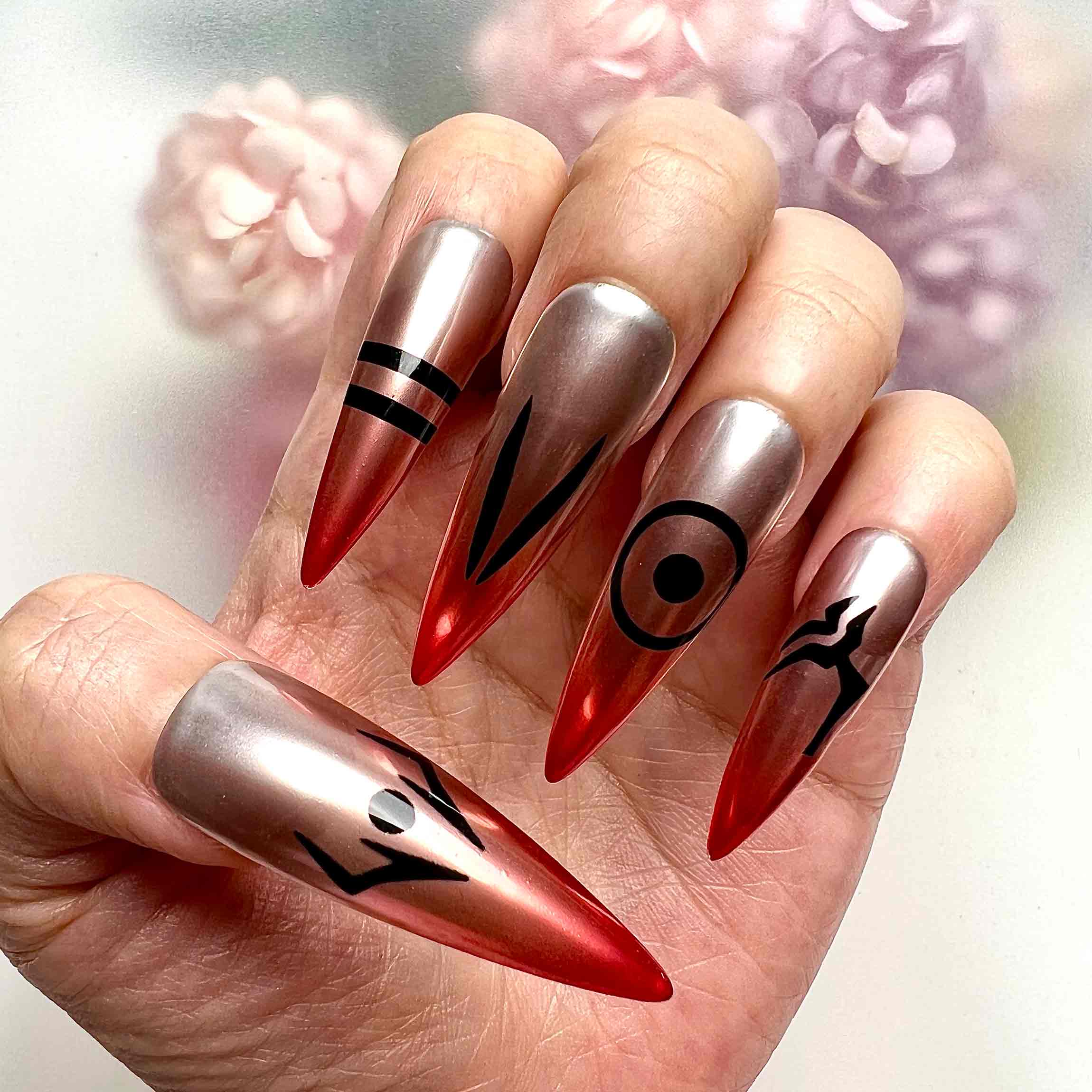 Sukuna Cursed Chrome | Froni Nail