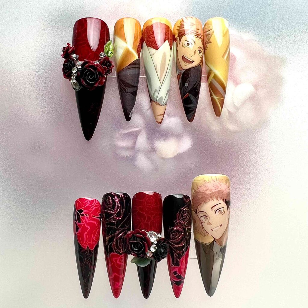 Yuji Black Rose Romance | Froni Nail